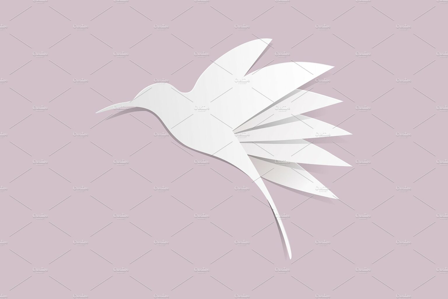 Hummingbird Paper Cut – MasterBundles