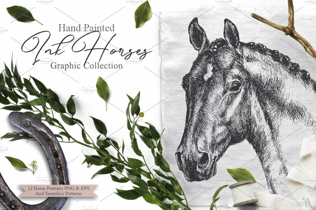 Ink Horses Graphic Collection – MasterBundles