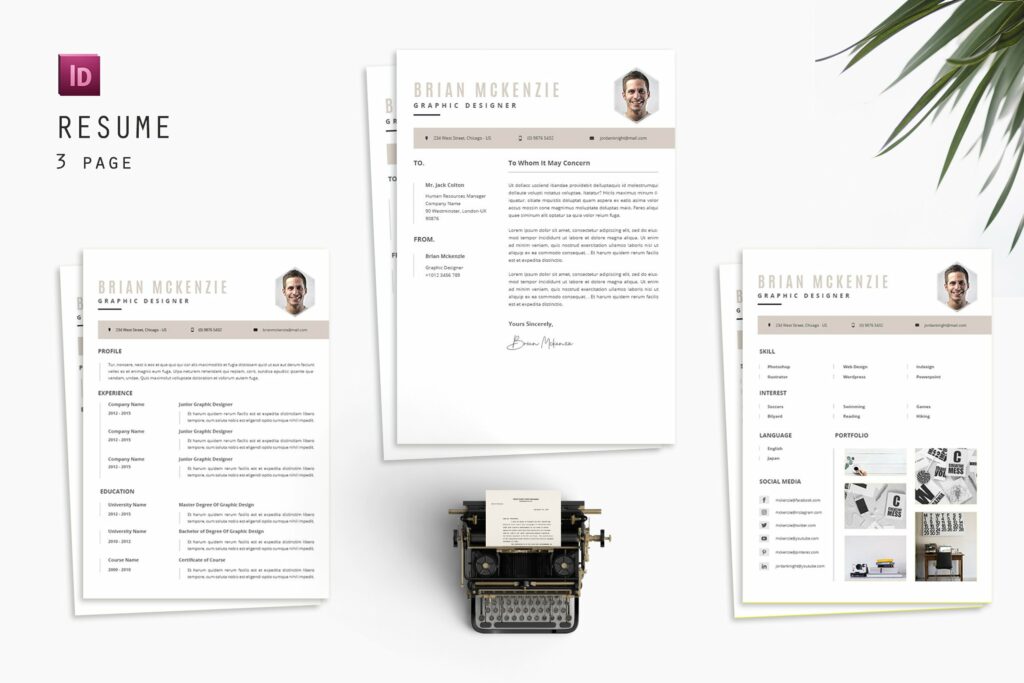 Brian Graphic Resume Designer – MasterBundles