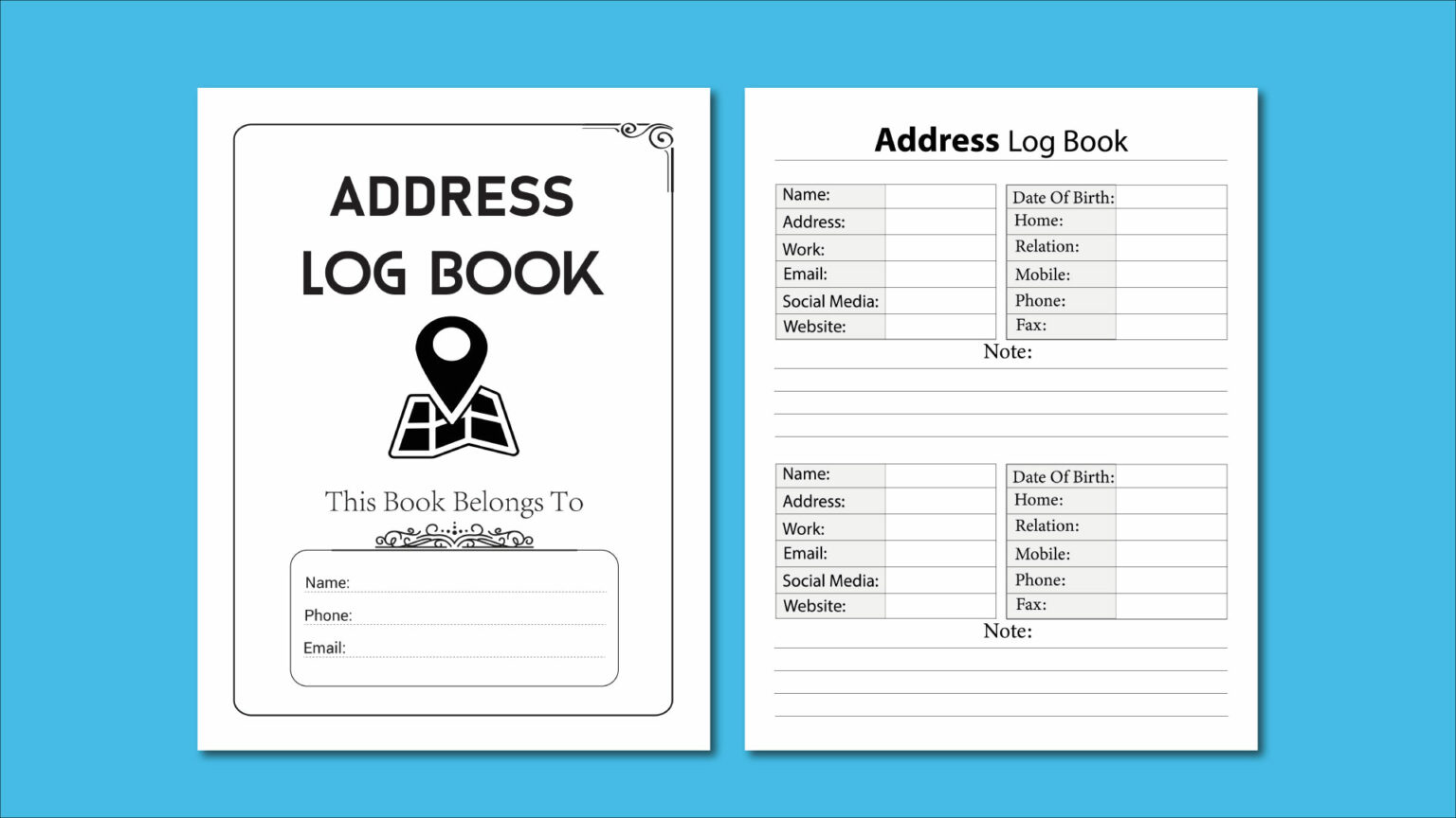 Address Logbook - KDP Interior - MasterBundles