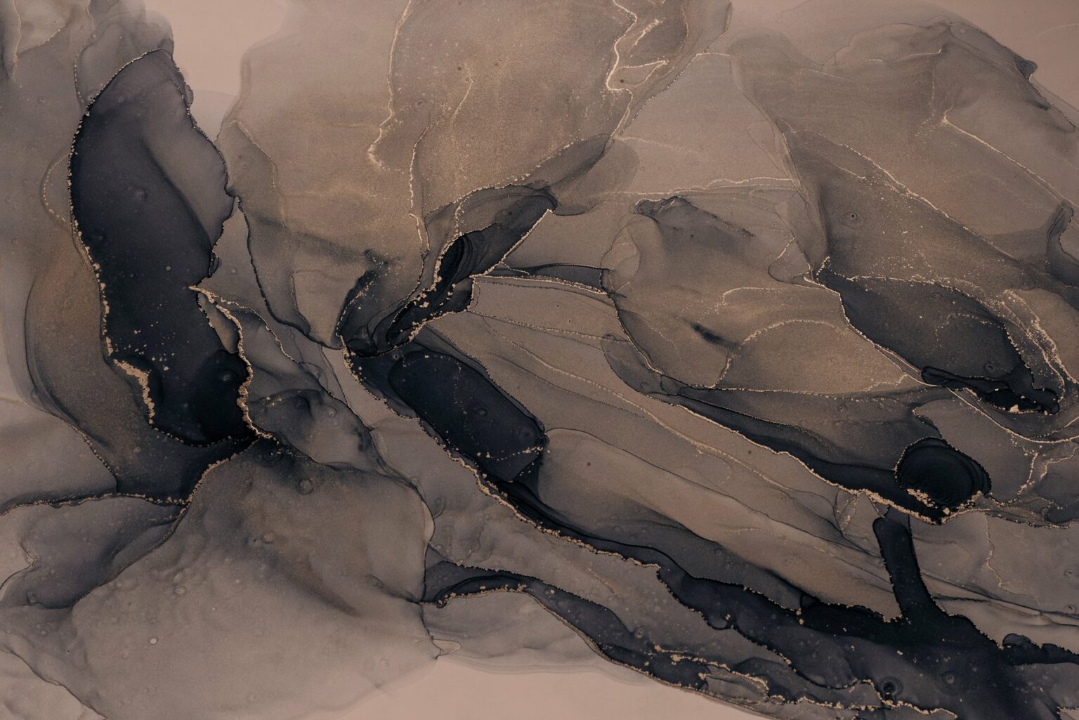 Abstract Black ink textures – MasterBundles