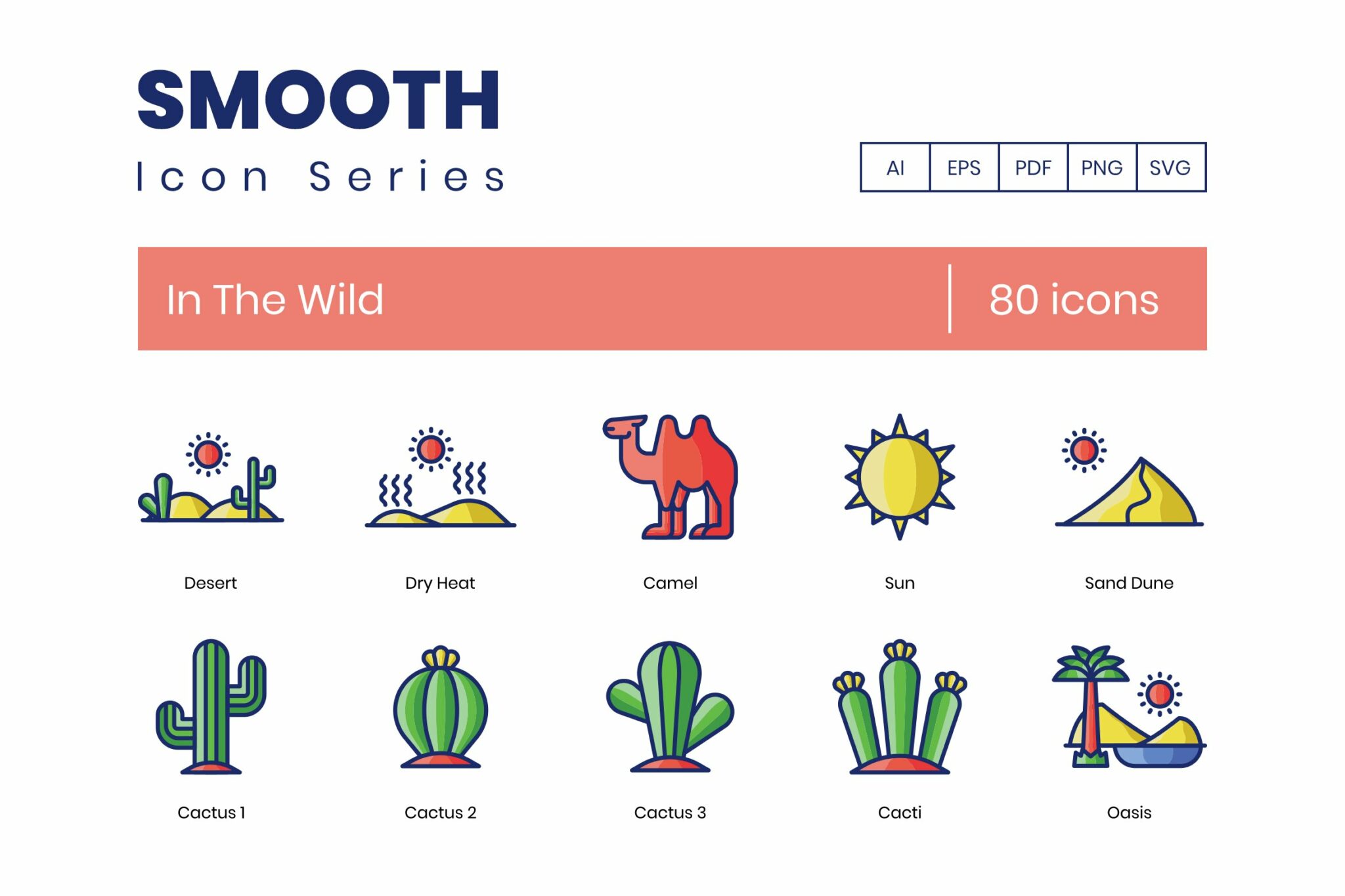 80 In The Wild Icons | Smooth – MasterBundles