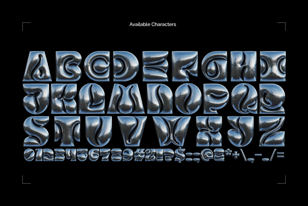 Inflated Foil - Color Bitmap Font - MasterBundles