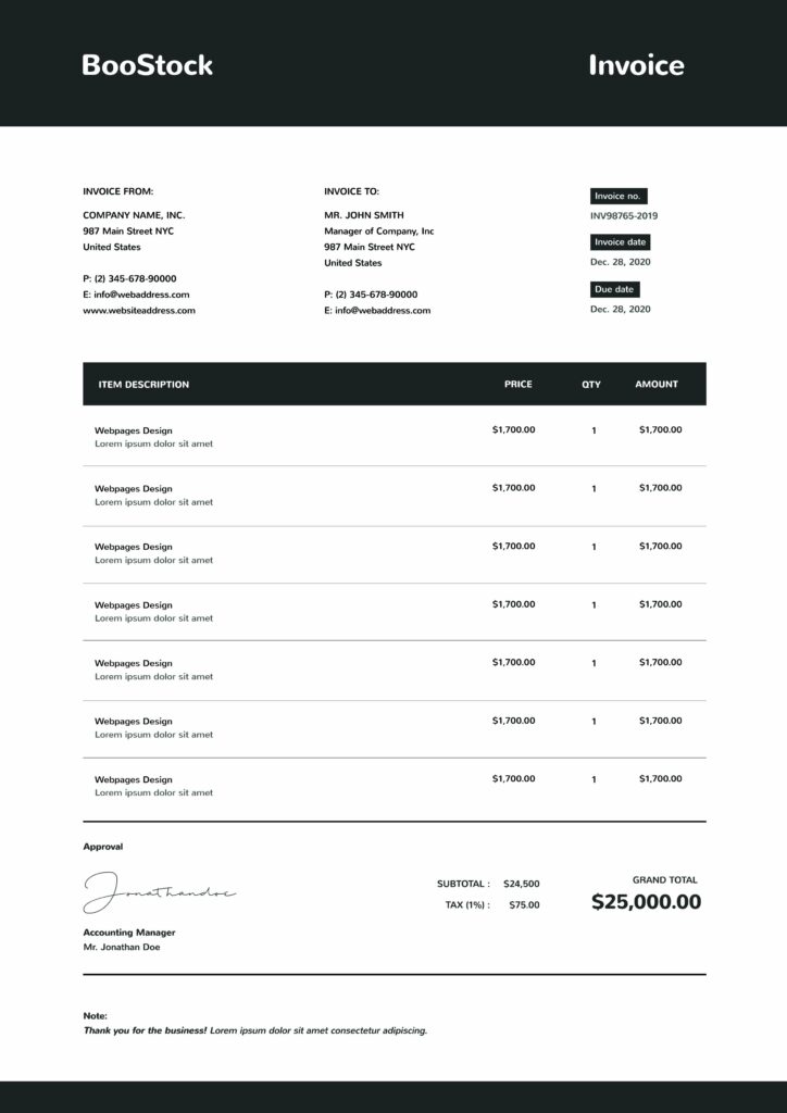 Invoice Template v.26 – MasterBundles