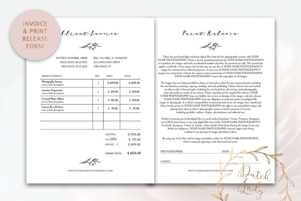 Photography Business Contract Bundle – MasterBundles