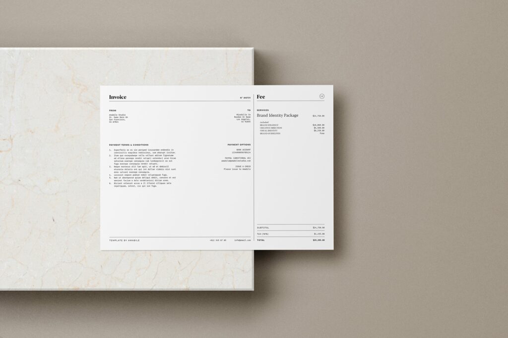 Invoice / Brief / Contract – MasterBundles