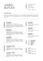 James | CV / resume template – MasterBundles