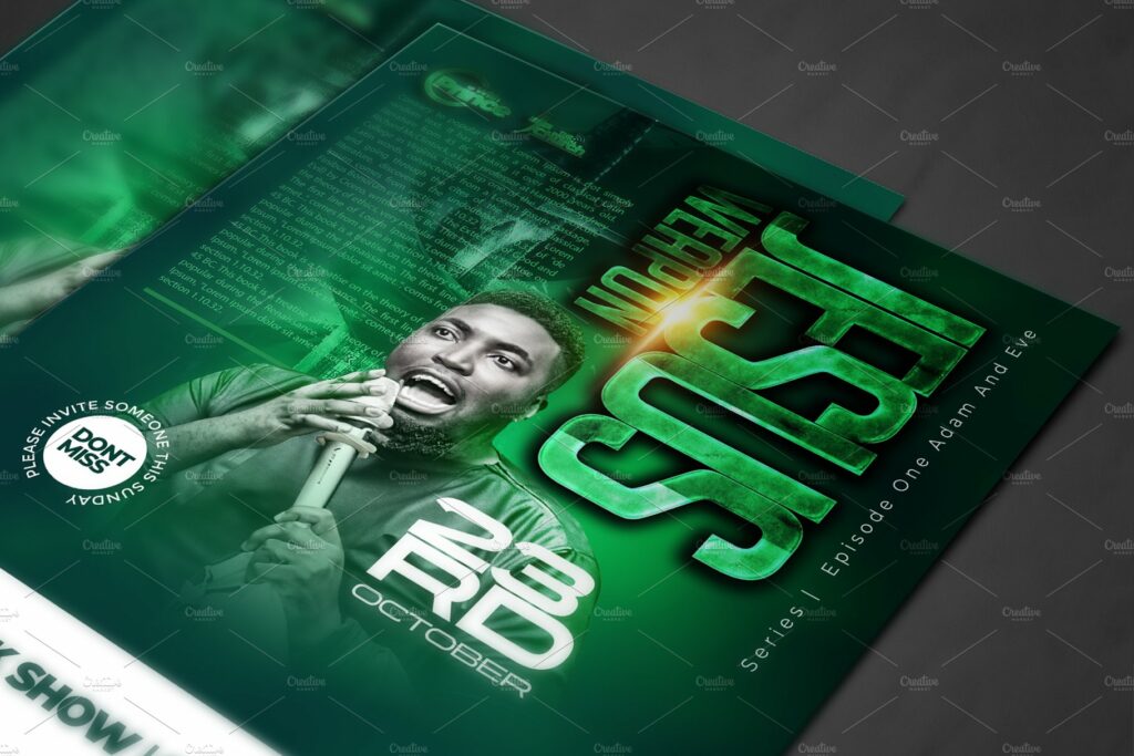 Church Flyer Bundle templates – MasterBundles