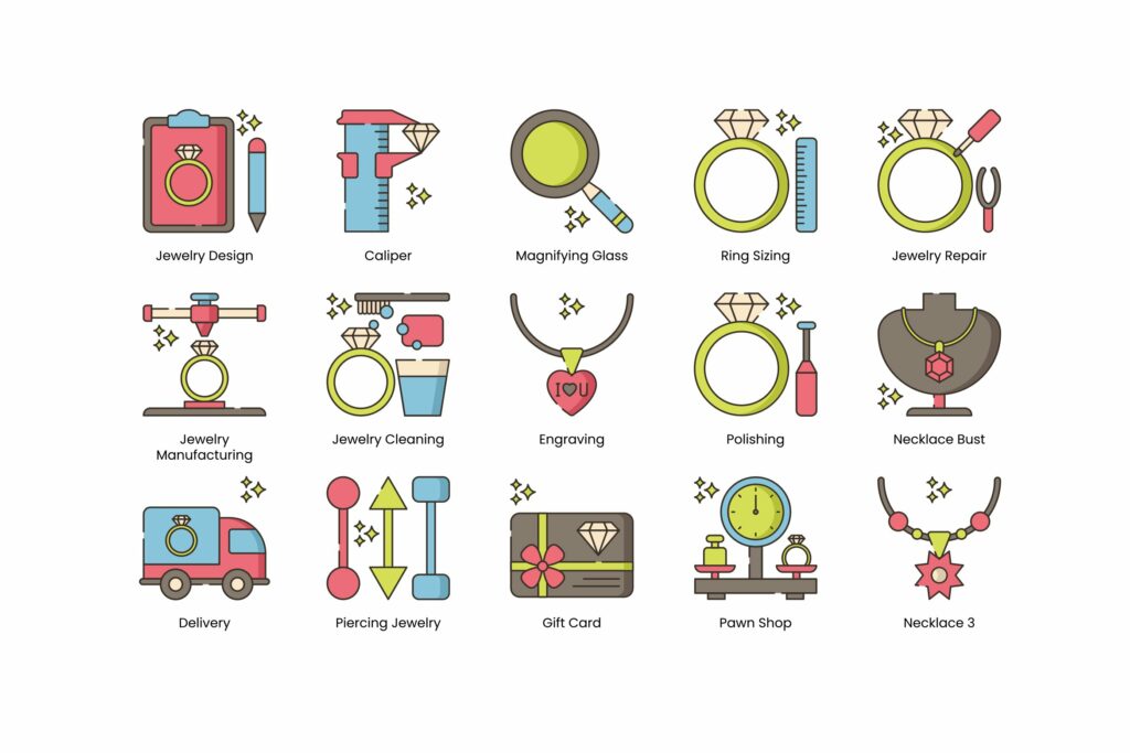 70 Jewelry Icons | Hazel – MasterBundles