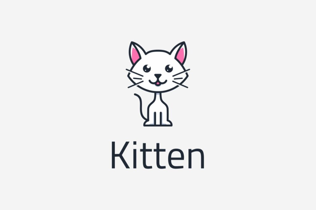 Cute Cat Kitten Mascot Logo – MasterBundles