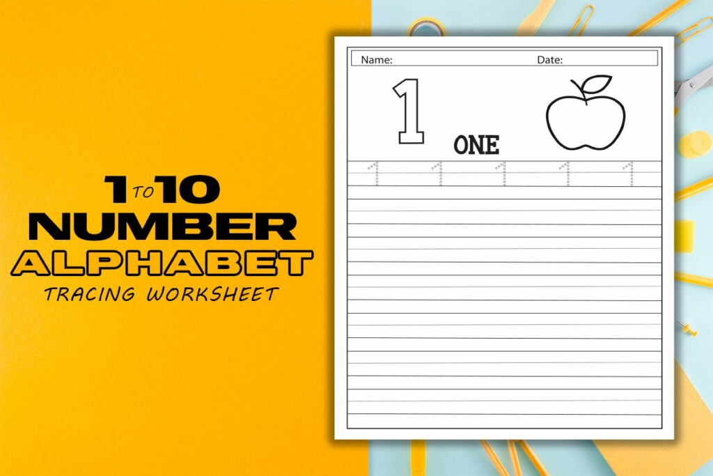 Number Word Tracing KDP Worksheets – MasterBundles