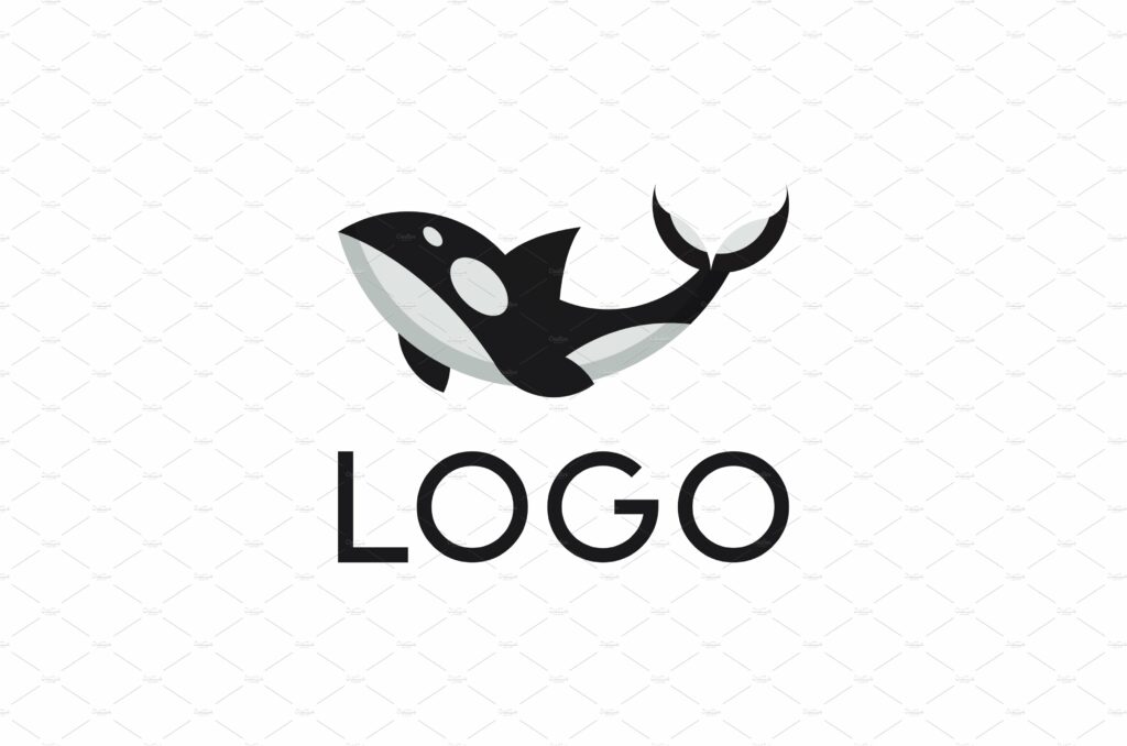 Orca logo design, vector icon or – MasterBundles