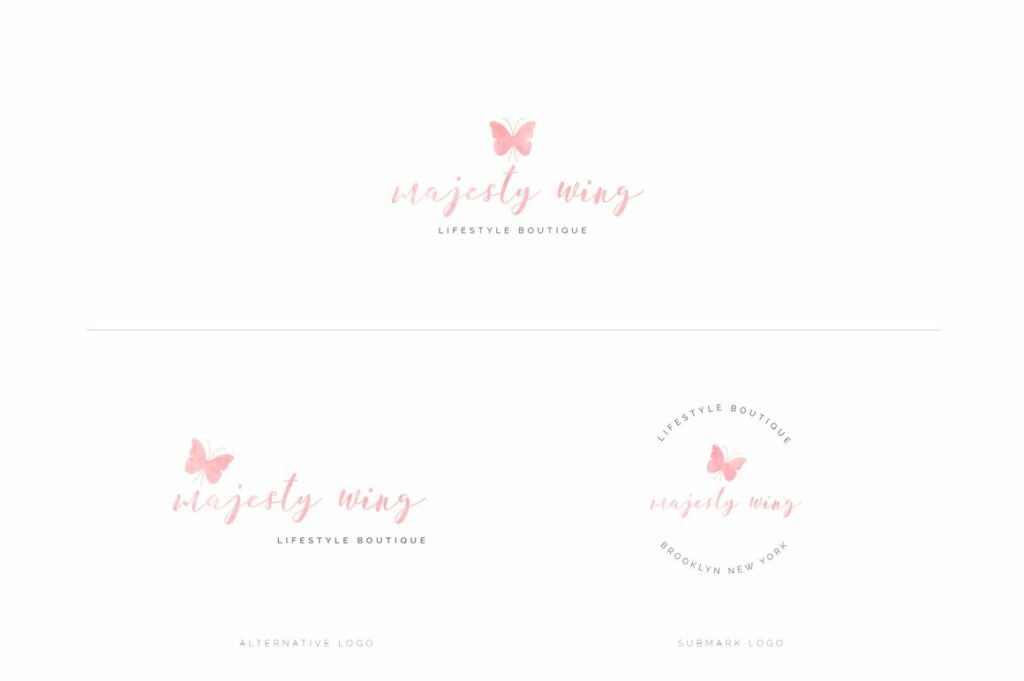 Ladylike Premade Branding Logos – MasterBundles