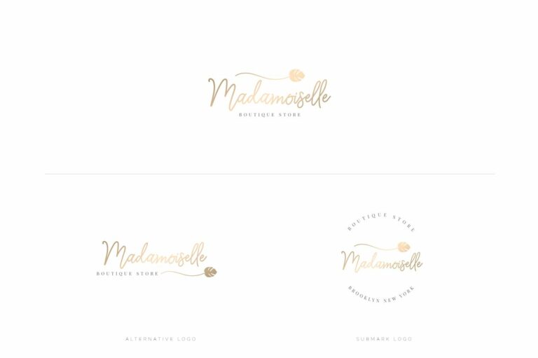 Ladylike Premade Branding Logos – MasterBundles