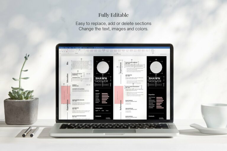 Resume Template | DOCX, PSD, INDD – MasterBundles