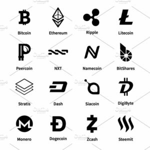 Set of popular cryptocurrency coins – MasterBundles