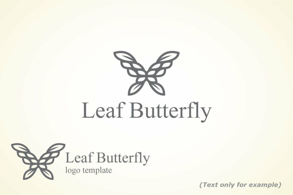 Leaf Butterfly Logo Template – MasterBundles