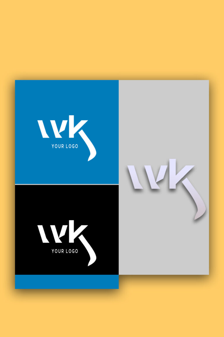 LETTER WK LOGO DESIGN CREATIVE MODERN MINIMALIST DESIGN LOGO WITH ...