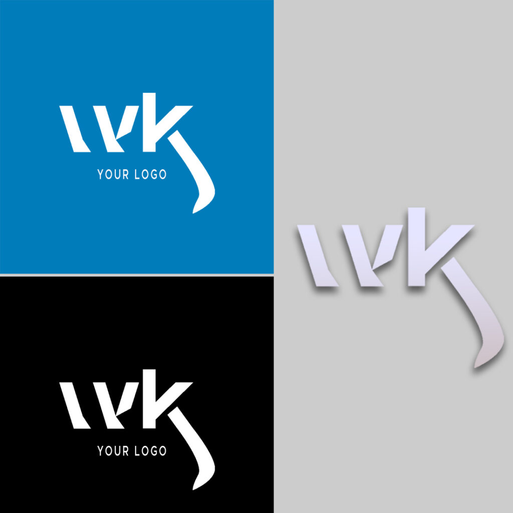 LETTER WK LOGO DESIGN CREATIVE MODERN MINIMALIST DESIGN LOGO WITH ...