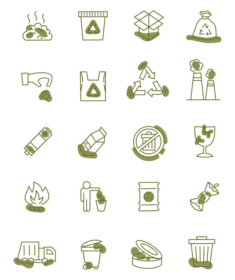 Garbage Icons Set – MasterBundles