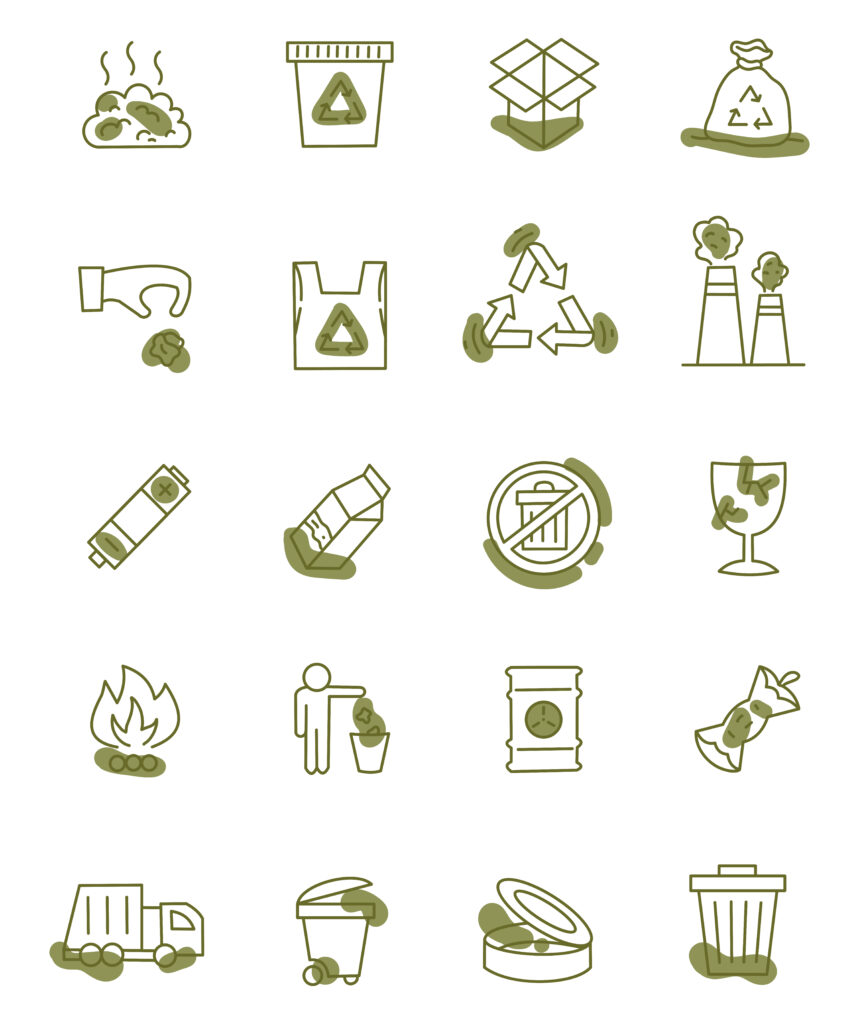 Garbage Icons Set – MasterBundles
