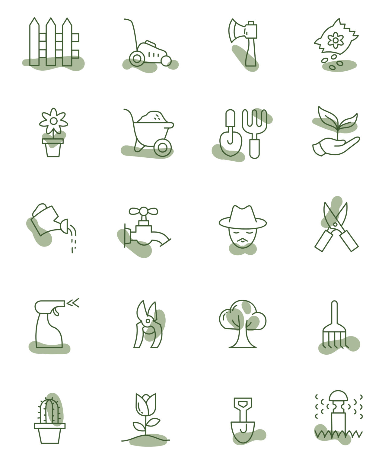 Gardening Icons Set – MasterBundles