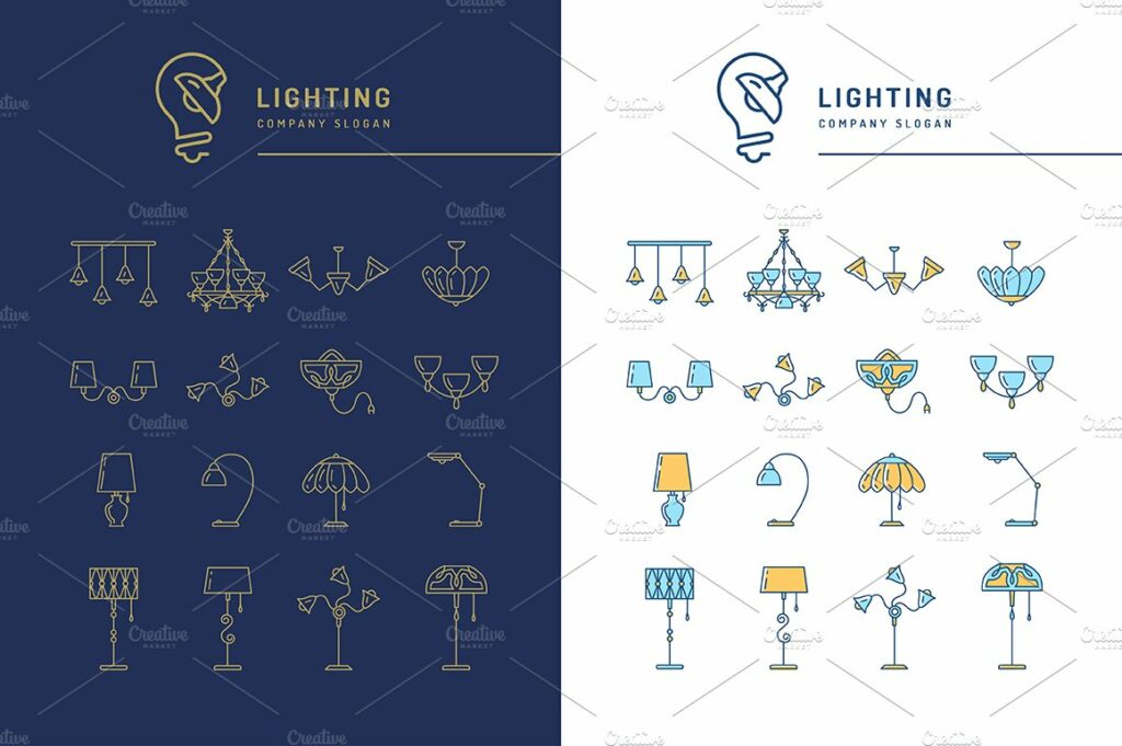 Lighting Logo & Branding Templates – MasterBundles