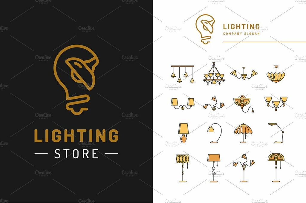 Lighting Logo & Branding Templates – MasterBundles