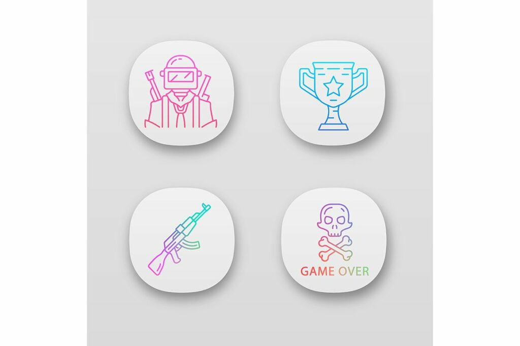 Online game inventory app icons set – MasterBundles