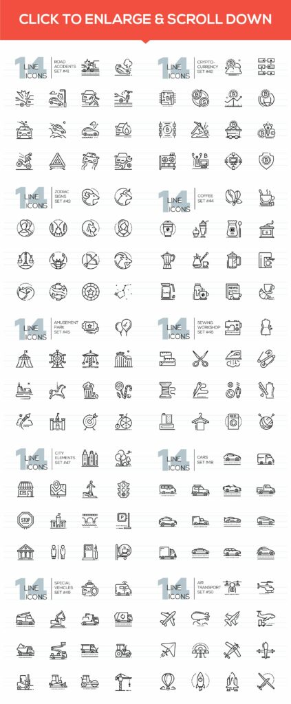 Line Design Icons Bundle – MasterBundles