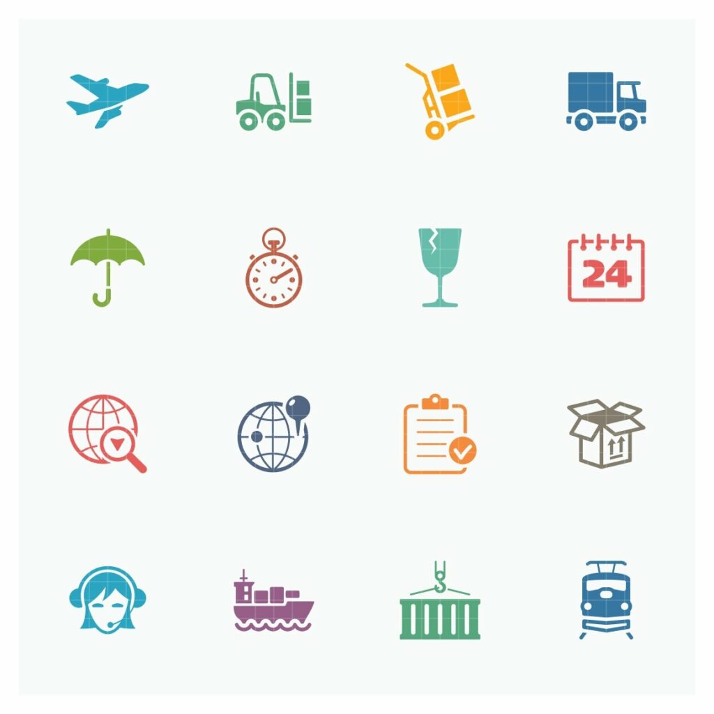 Logistics Icons - Colored Series – MasterBundles