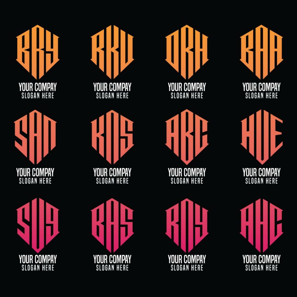 Set of company logo design ideas vector Design - MasterBundles