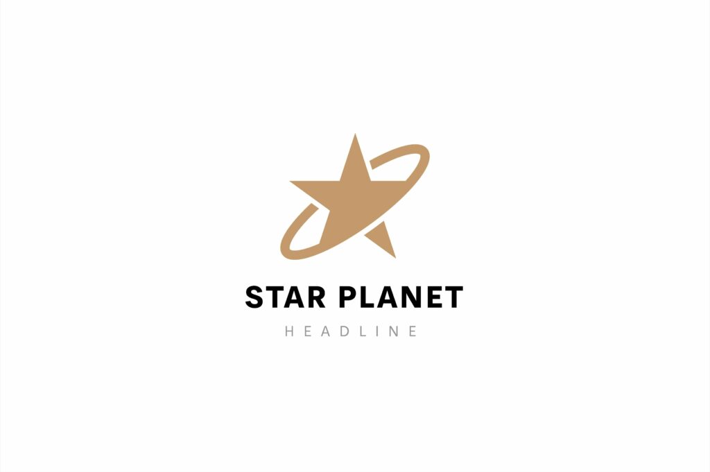 Star planet logo template. – MasterBundles