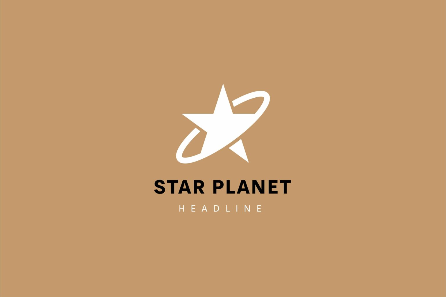 Star planet logo template. – MasterBundles