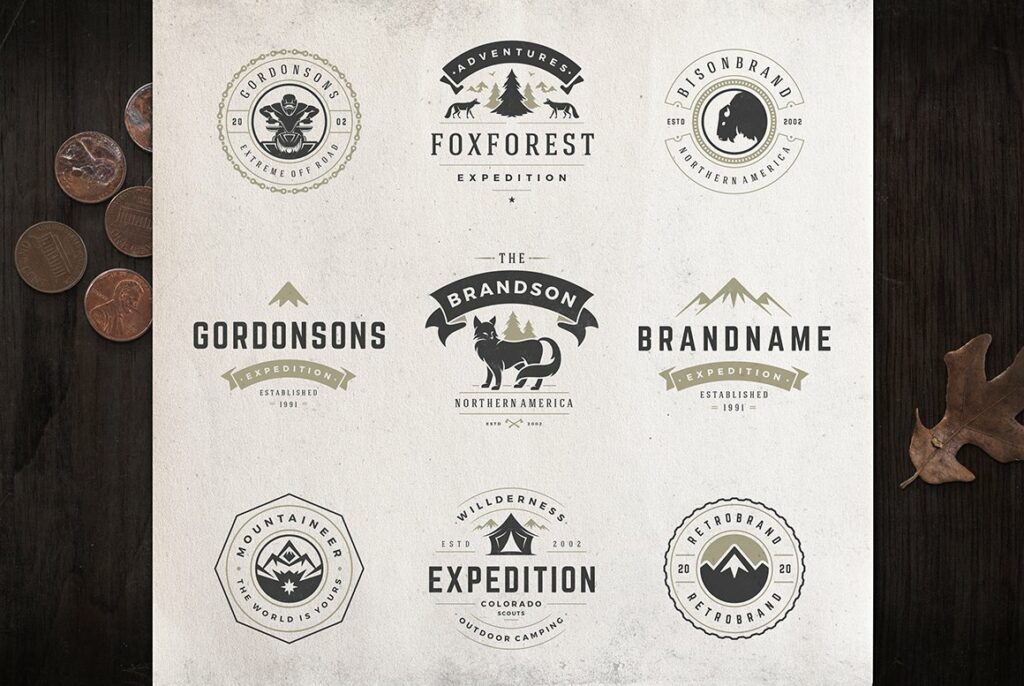 50 Outdoor logos and badges – MasterBundles