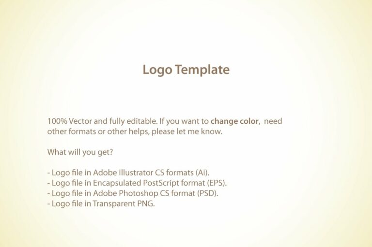 Lone Fox Logo Template – MasterBundles
