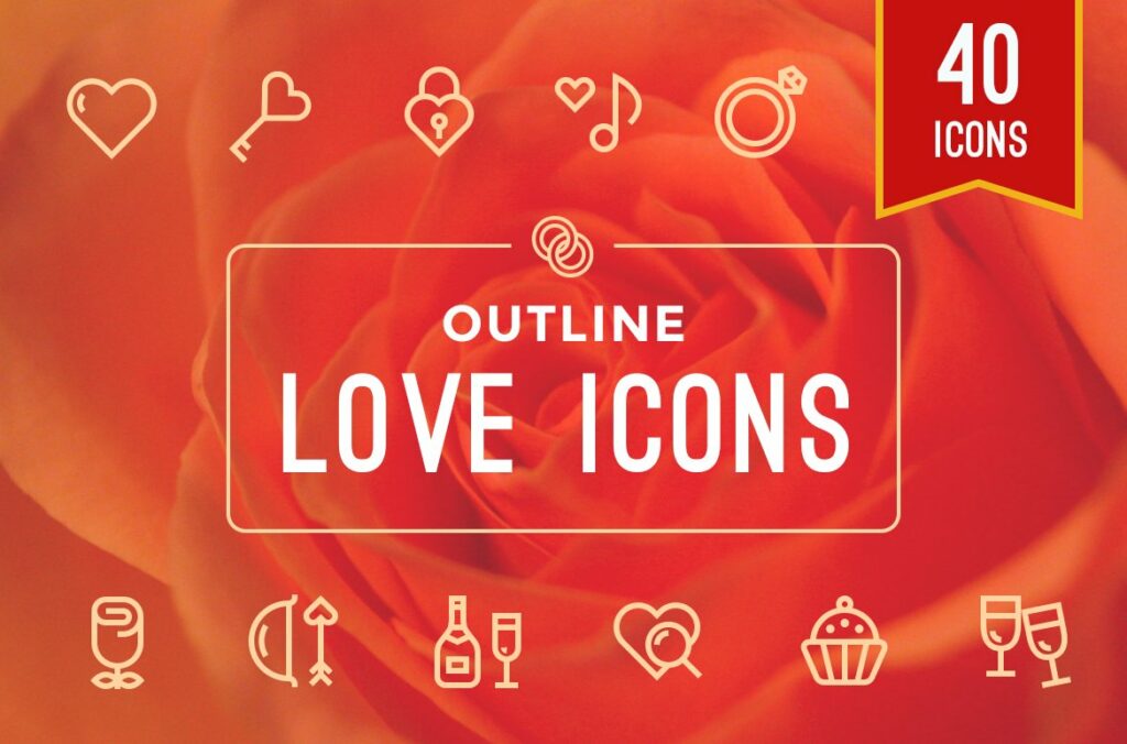 Weddings / Valentine's / Love Icons – MasterBundles