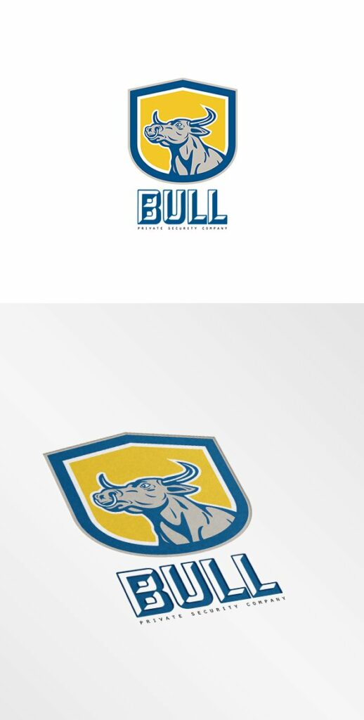 Bull Private Security Company Logo – MasterBundles