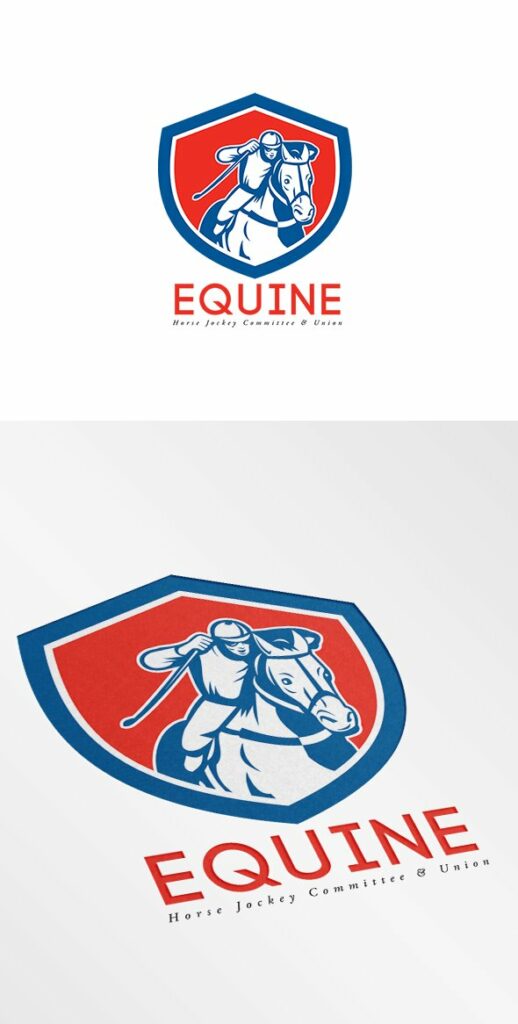 Equine Horse Jockey Union Logo – MasterBundles