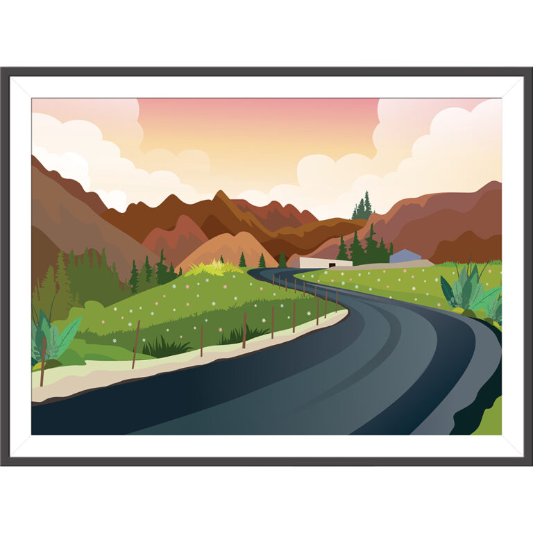 Mountainous Landscape - MasterBundles