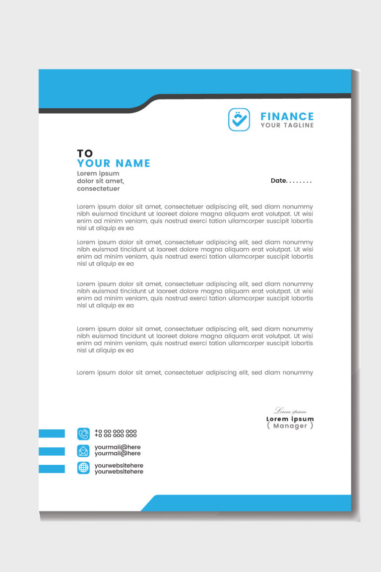 03 Modern letterhead template | Letterhead template design for your ...