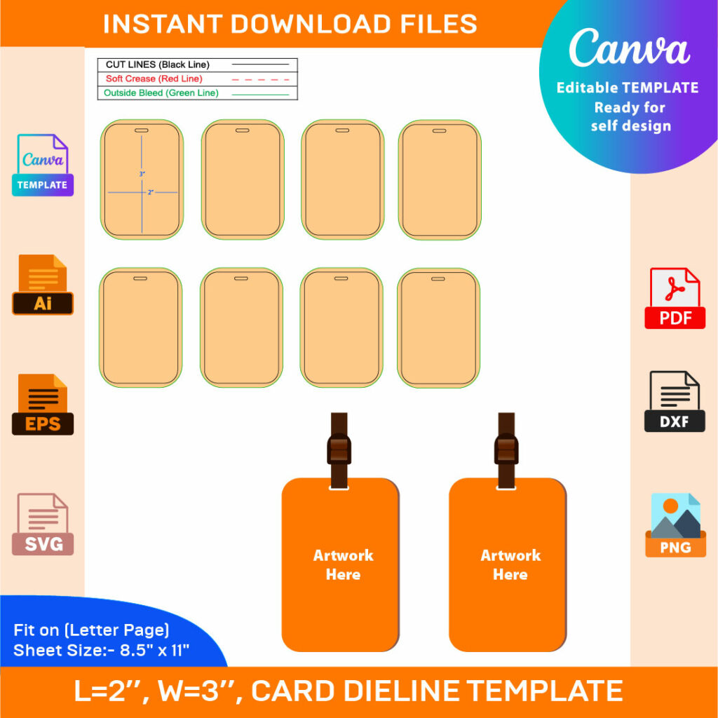 Large Cable Box, Gift Box, Storage Box, Dieline Template SVG, Ai, EPS ...