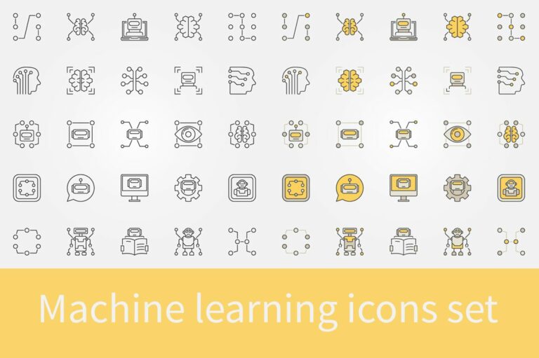 Machine learning icons set – MasterBundles Machine learning icons set – MasterBundles