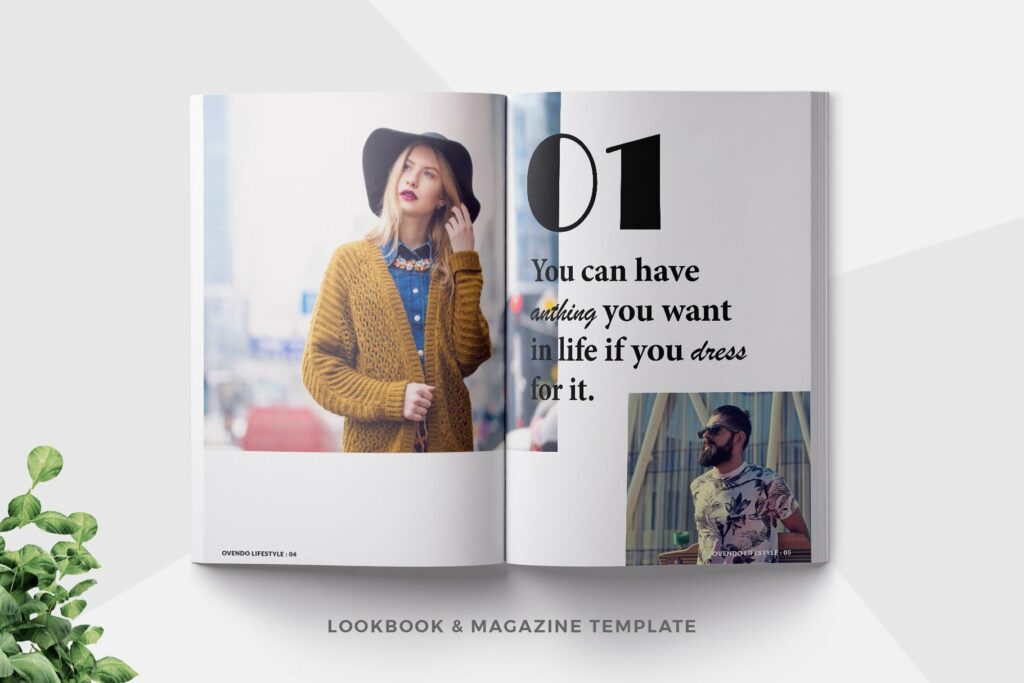 Lifestyle Magazine Lookbook Template – MasterBundles