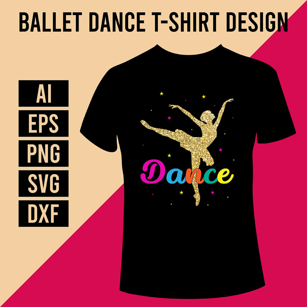 Ballet Dance T-Shirt Design - MasterBundles