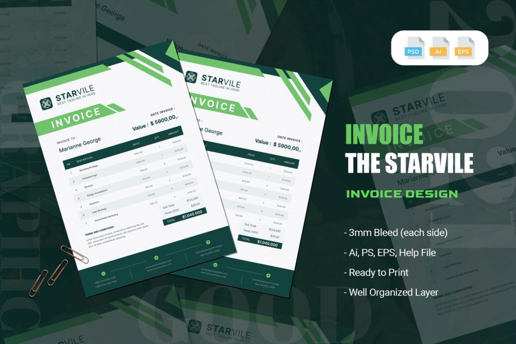 Starvile Invoice – MasterBundles