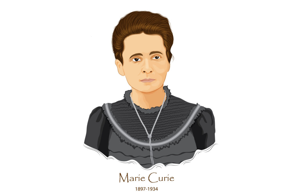Marie Curie famous scientist in chemistry and physics, pioneer in ...