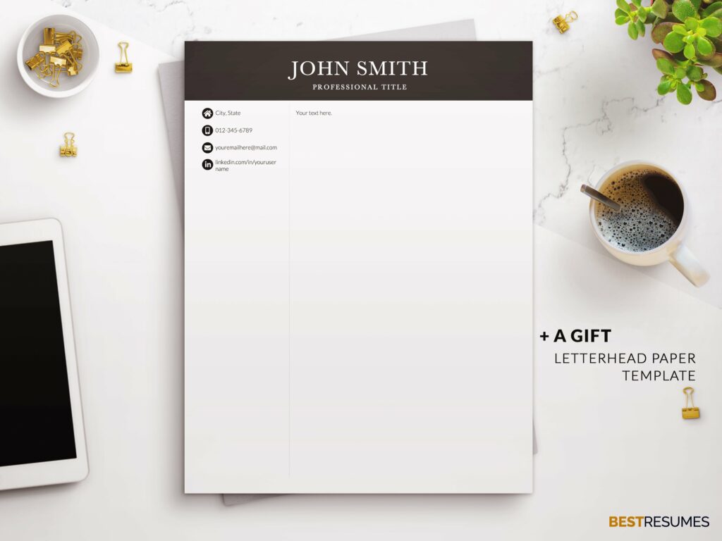 Professional Resume-CV Template – MasterBundles