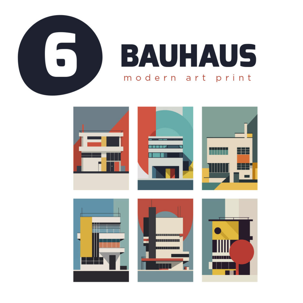 Bauhaus Building Art Print Poster - MasterBundles