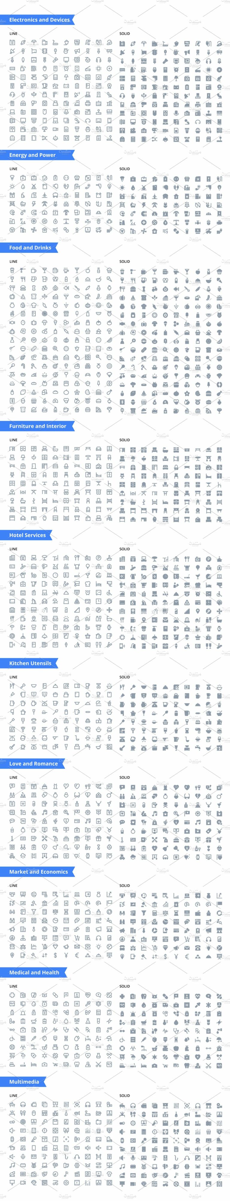 6000+ Material Design Icons – MasterBundles